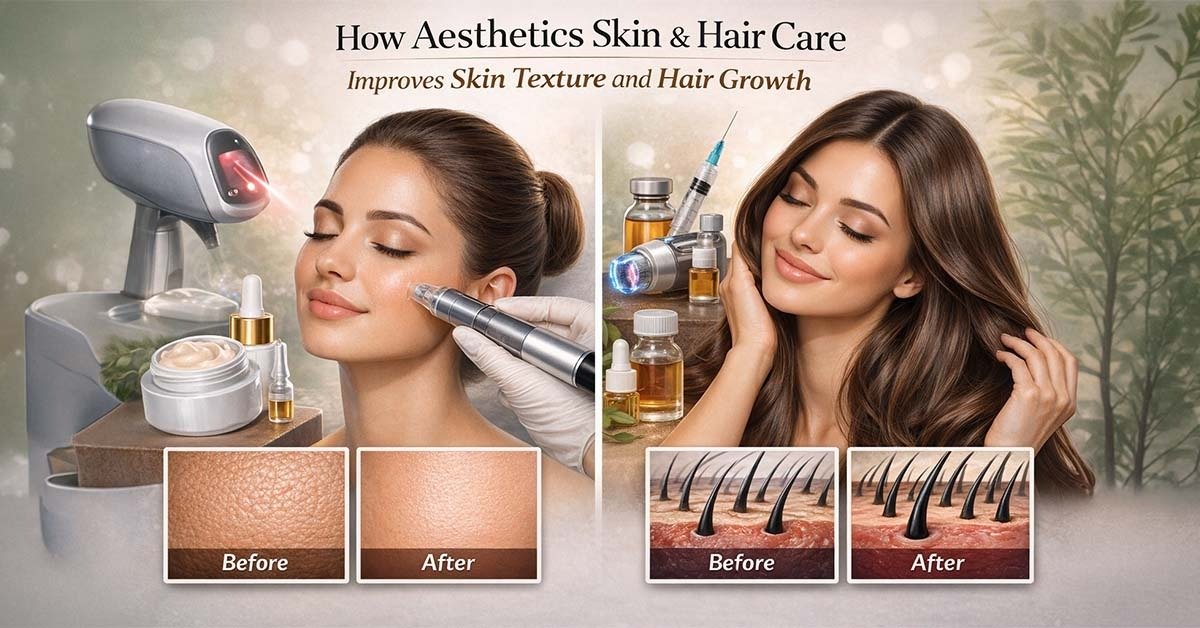 How Aesthetics Skin & Hair Care Improves Skin Texture and Hair Growth ...